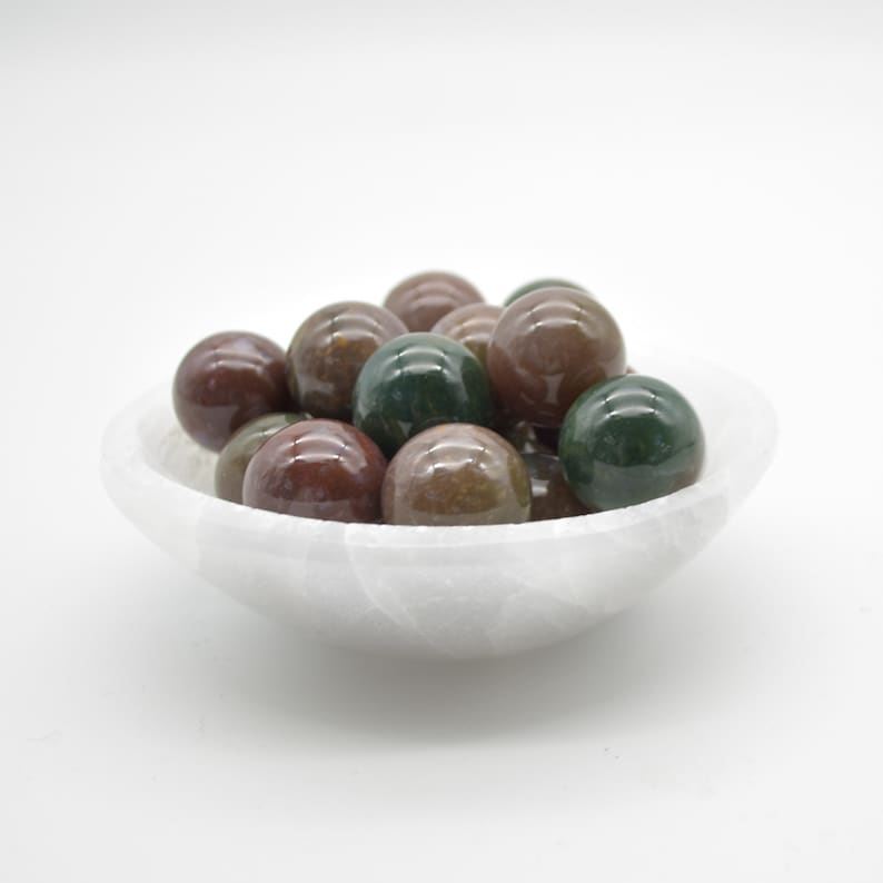 Indian Agate Sphere Ball – 2cm – 1 or 4 Count – Calder Crystals
