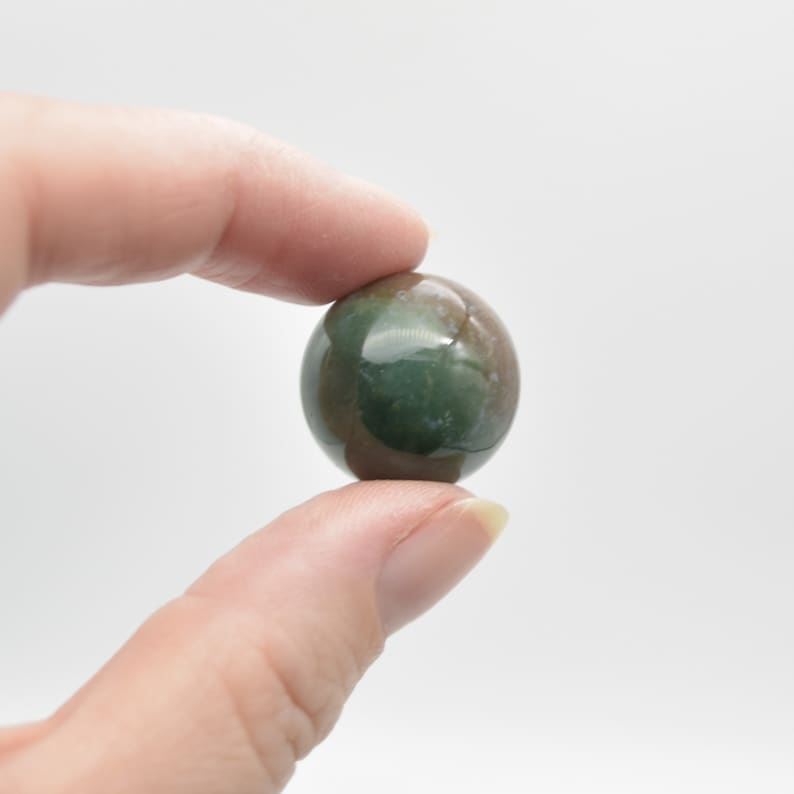 Indian Agate Sphere Ball – 2cm – 1 or 4 Count – Calder Crystals