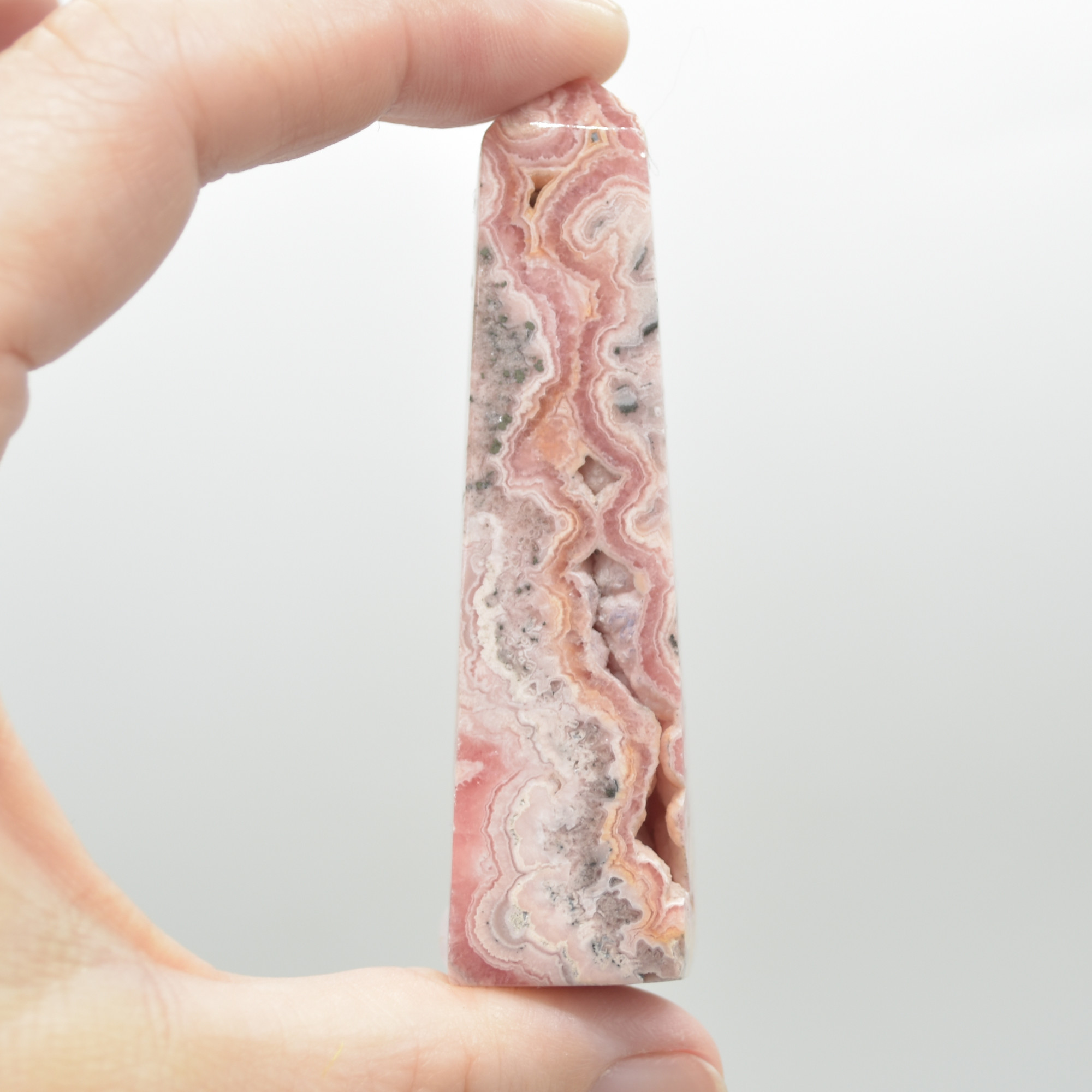 Rhodochrosite Point Tower Wand from Argentina – 60 grams – 7cm #02 ...