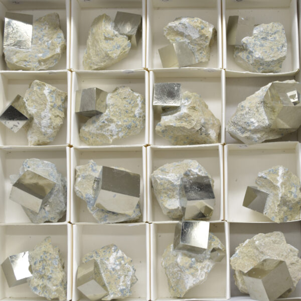 Pyrite Natural Crystal Cube Cluster in Basalt Matrix from Navajun ...