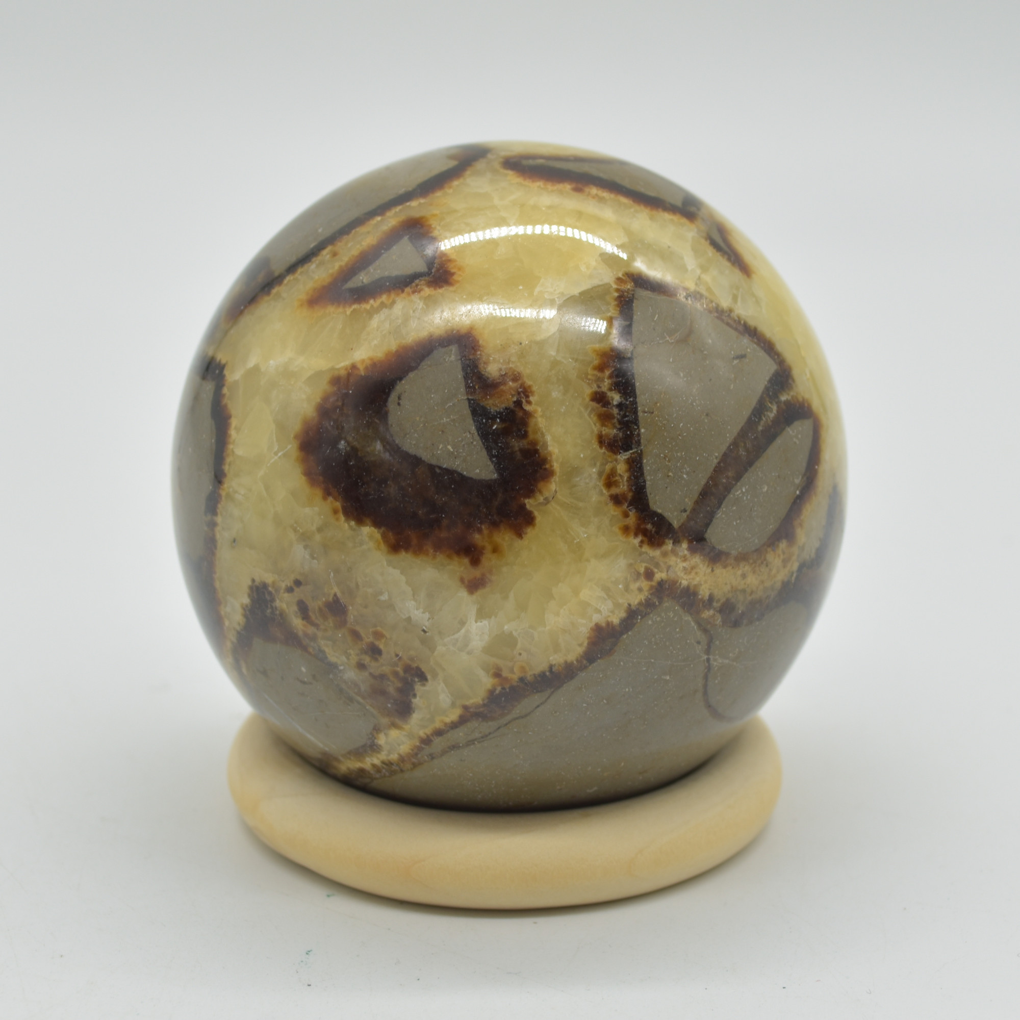 Septarian (AKA Dragon Stone) Crystal Sphere Ball – 588 grams – 6.5cm ...