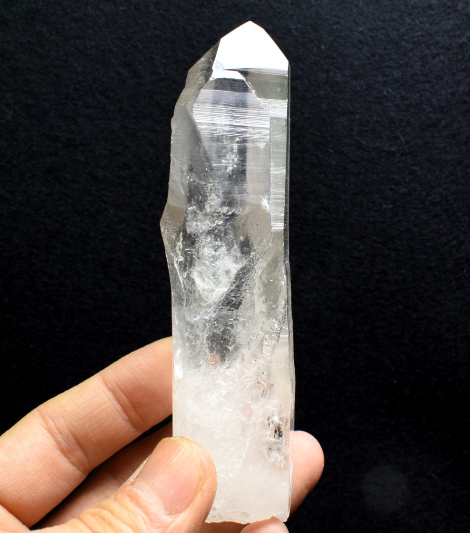 Large Lemurian Quartz Crystal Point, Wand from Brazil – 11.3cm – 148 ...
